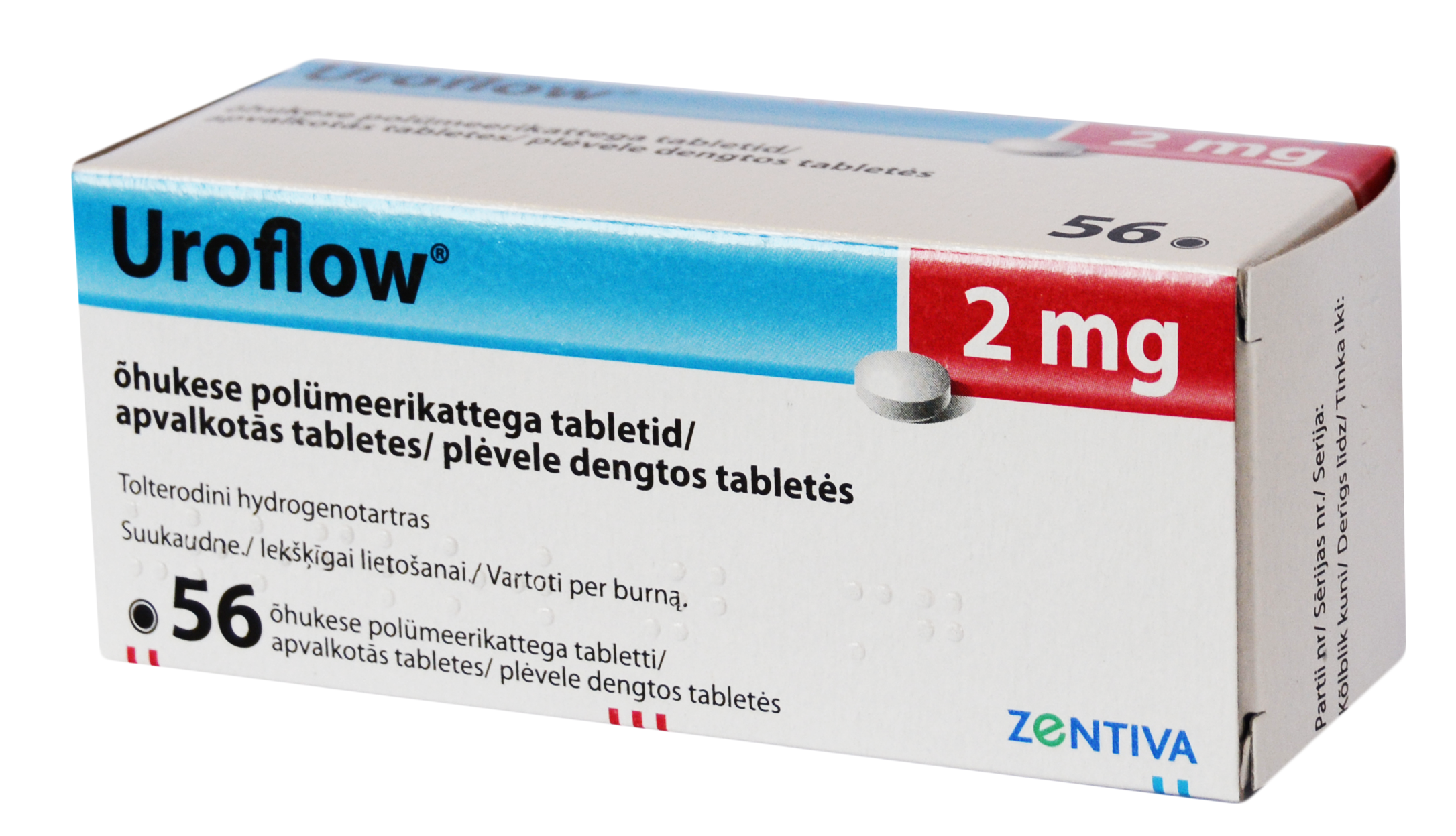 Uroflow 2mg tabletės N56 | Internetinėje “MANO vaistinėje”