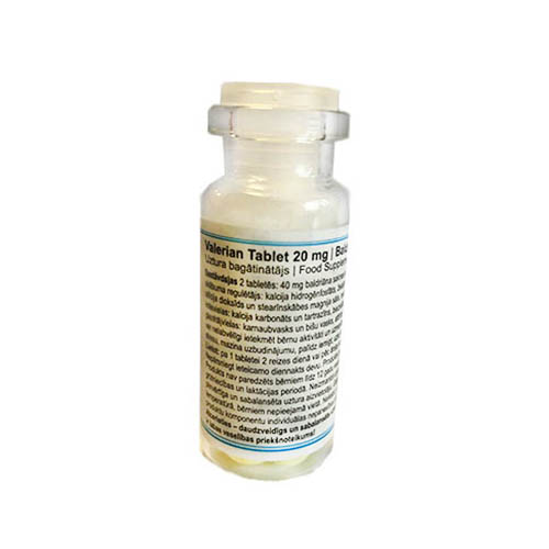 Valerijonų ekstraktas 20mg tab. N50