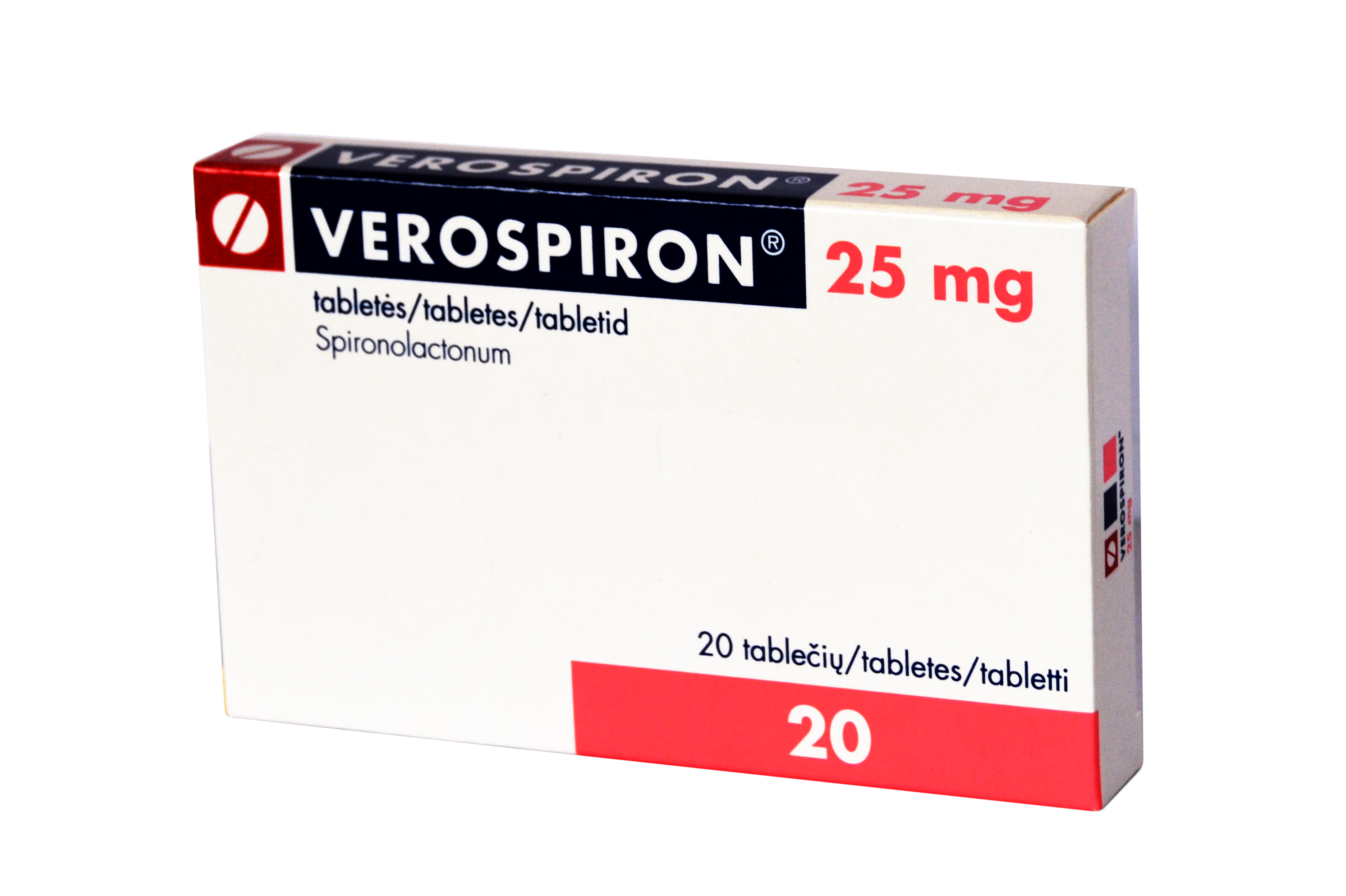 Verospiron 25mg Tablet s N20 Verospiron 25mg Tablet s N20