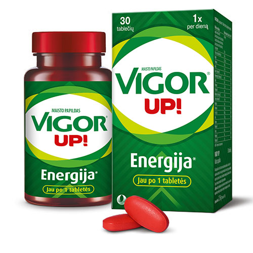 Energijai VIGOR UP!, 30 tab. | Internetinėje “MANO vaistinėje”