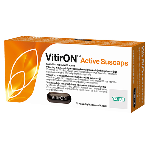 VitirON Active Suscaps kapsulės, N30 | Internetinėje “MANO vaistinėje”
