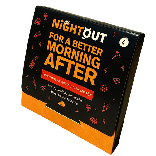 Pagirioms NIGHTOUT, 4 šnypščiosios tabletės | Internetinėje “MANO ...
