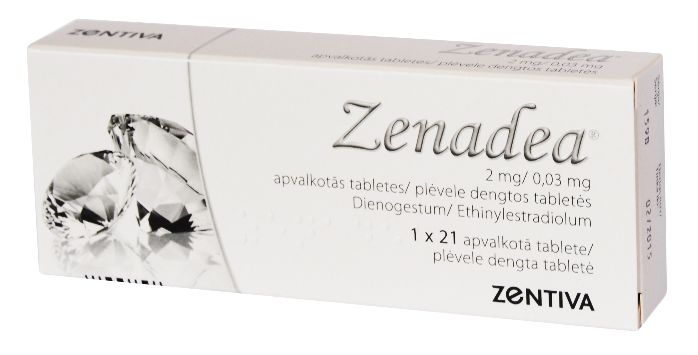 Zenadea 2mg/0.03mg tabletės N21 | Internetinėje “MANO vaistinėje”